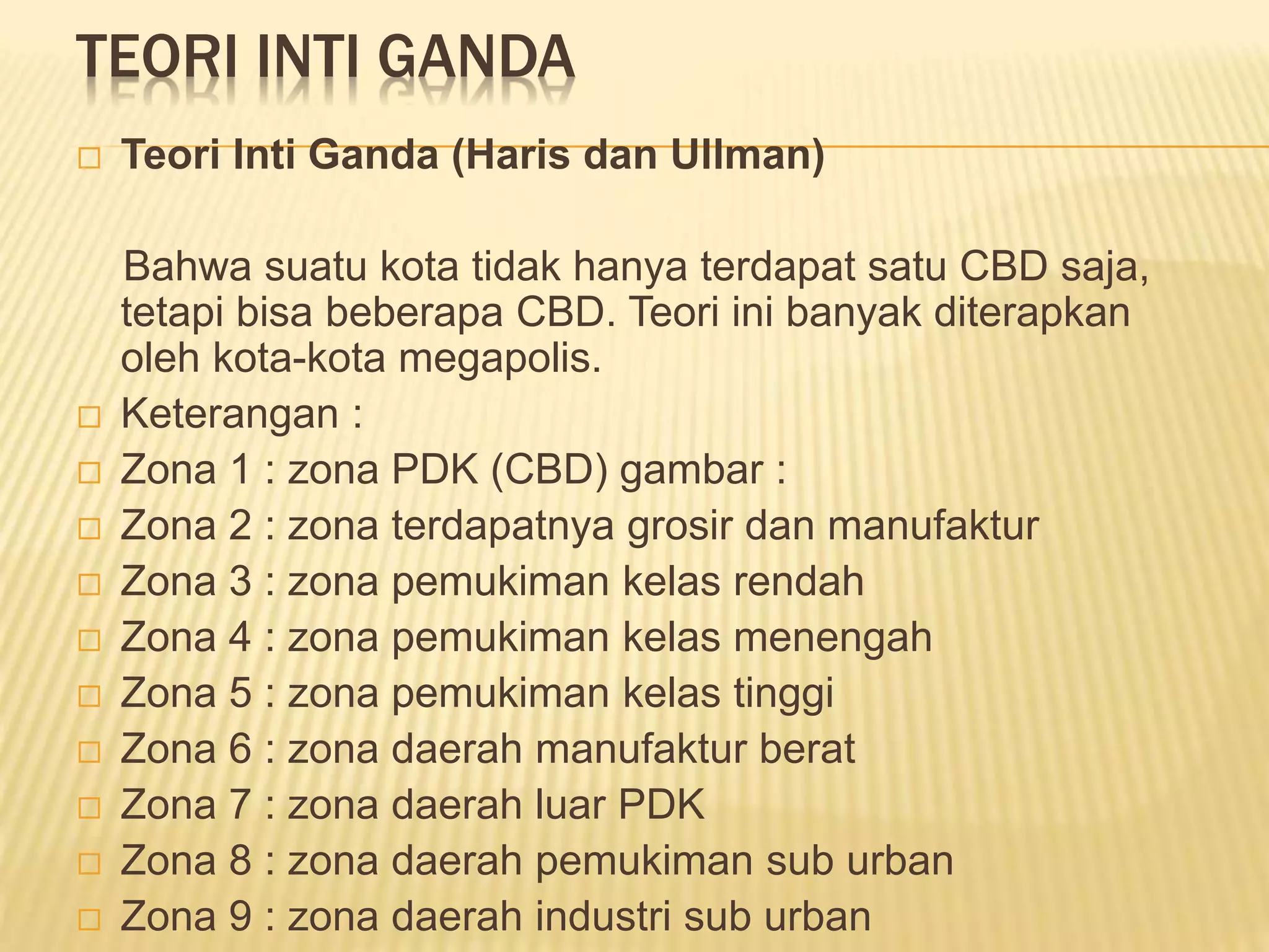 POLA KERUANGAN KOTA SMA KLS 12 GEOGRAFI | PPT