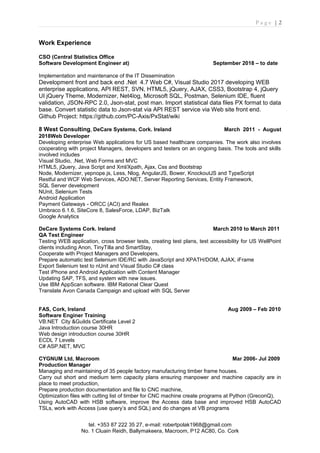 Polak robert cv - 2018-4 modern | PDF