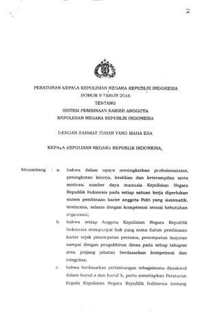 Pola mutasi internal perkap sisbinkar | PDF