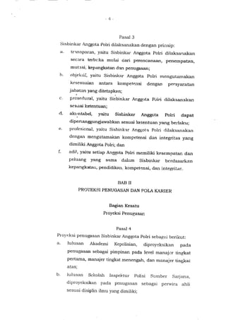 Pola mutasi internal perkap sisbinkar | PDF