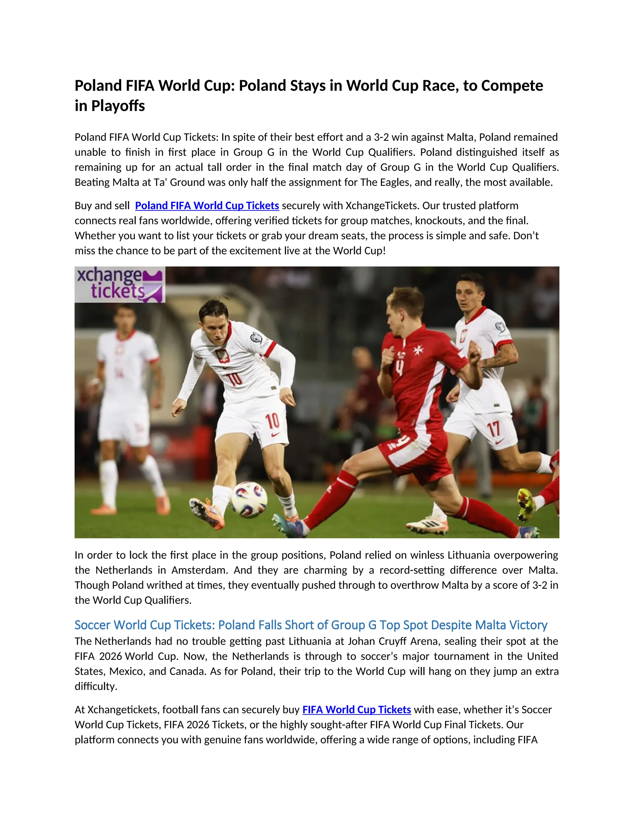 Poland FIFA World Cup Poland Stays in World Cup Race, to Compete in ...