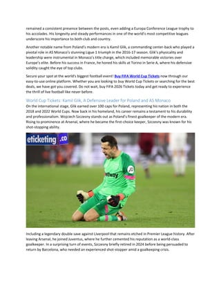 Poland Football World Cup Poland’s Rich Football Legacy and Modern ...