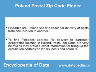 Poland Postal Zip Codes Lookup