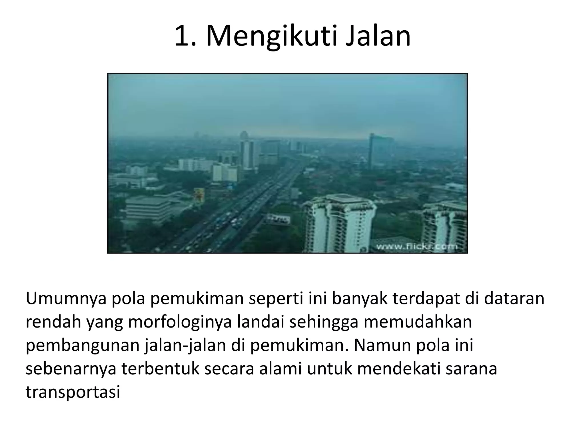 Pola pemukiman penduduk | PPTX