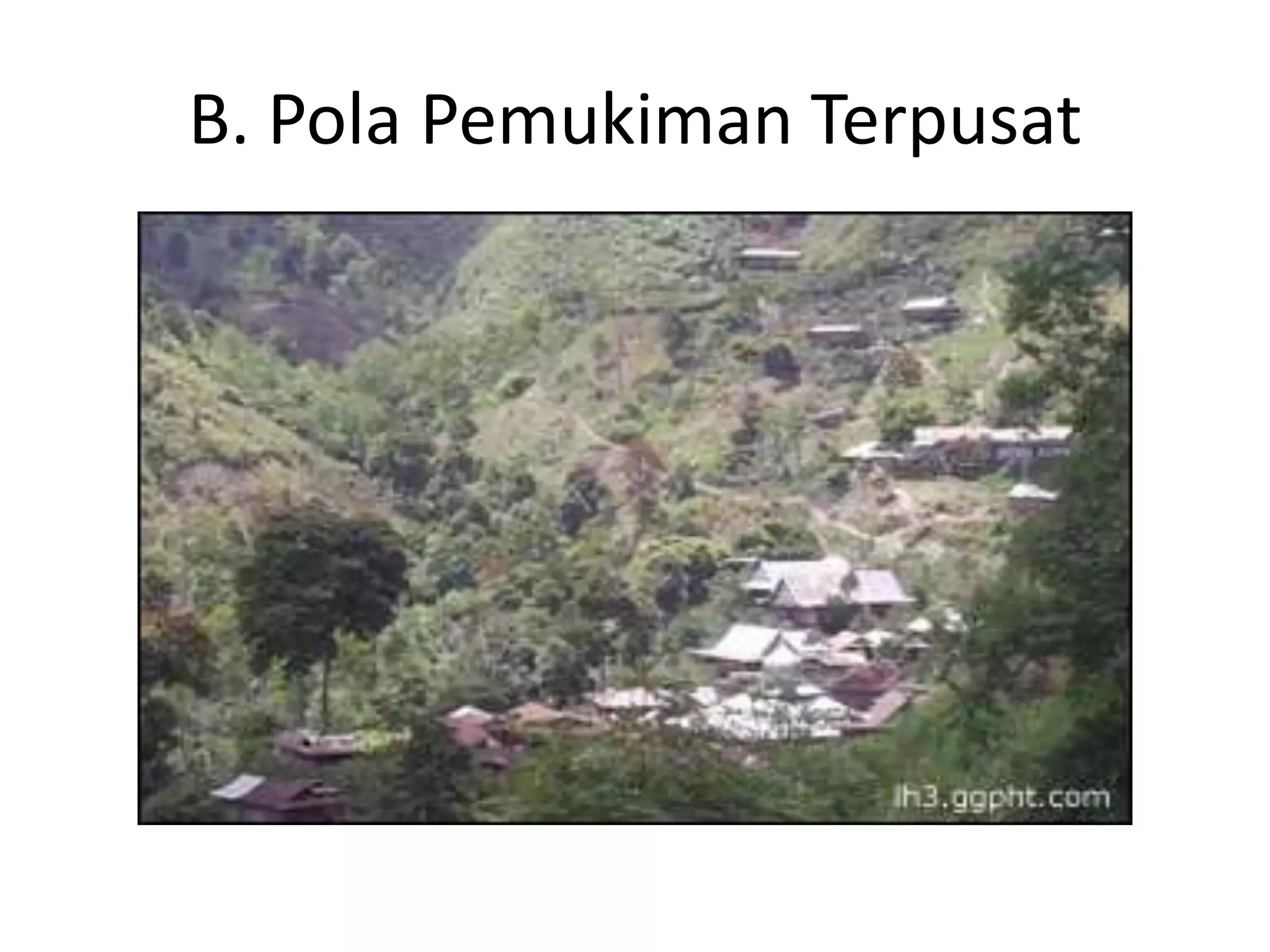 Pola pemukiman penduduk | PPTX