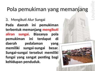 POWER POINT Slide Show Pola Pemukiman Penduduk | PPTX