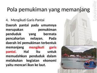POWER POINT Slide Show Pola Pemukiman Penduduk | PPTX