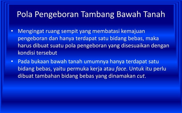 Pola pengeboran tamka dan tamda | PDF