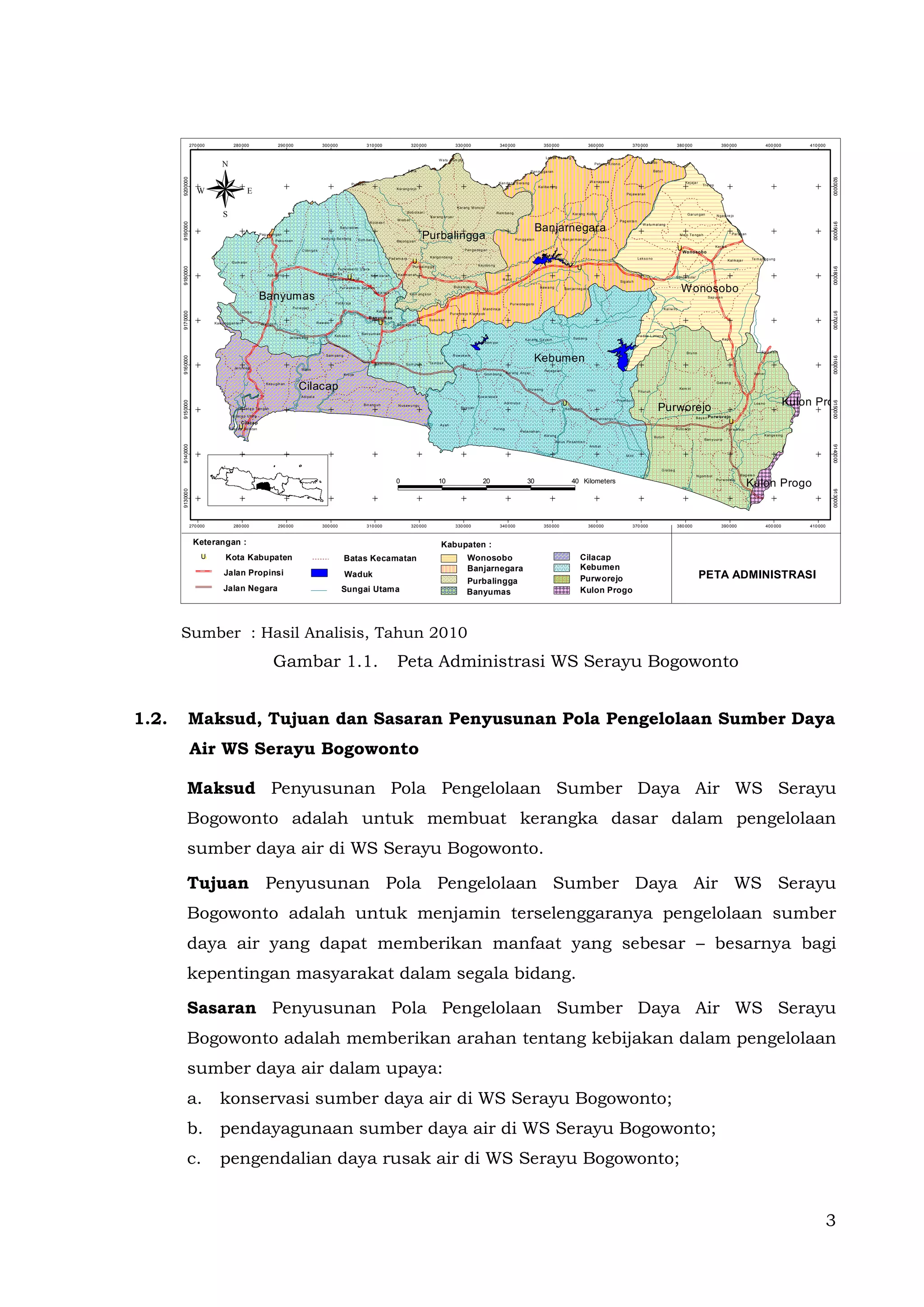 Pola pengelolaan sumber daya air wilayah sungai serayu bogowonto | PDF