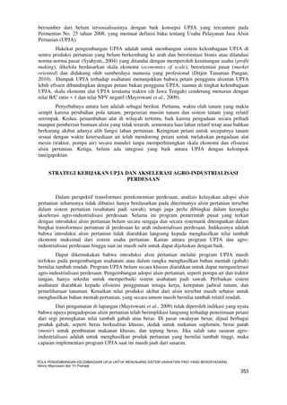 Pola pengembangan kelembagaan upja untuk menunjang | PDF