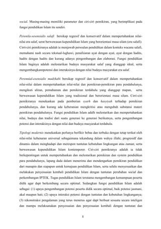 Wawasan Pengembangan Pendidikan Islam | PDF