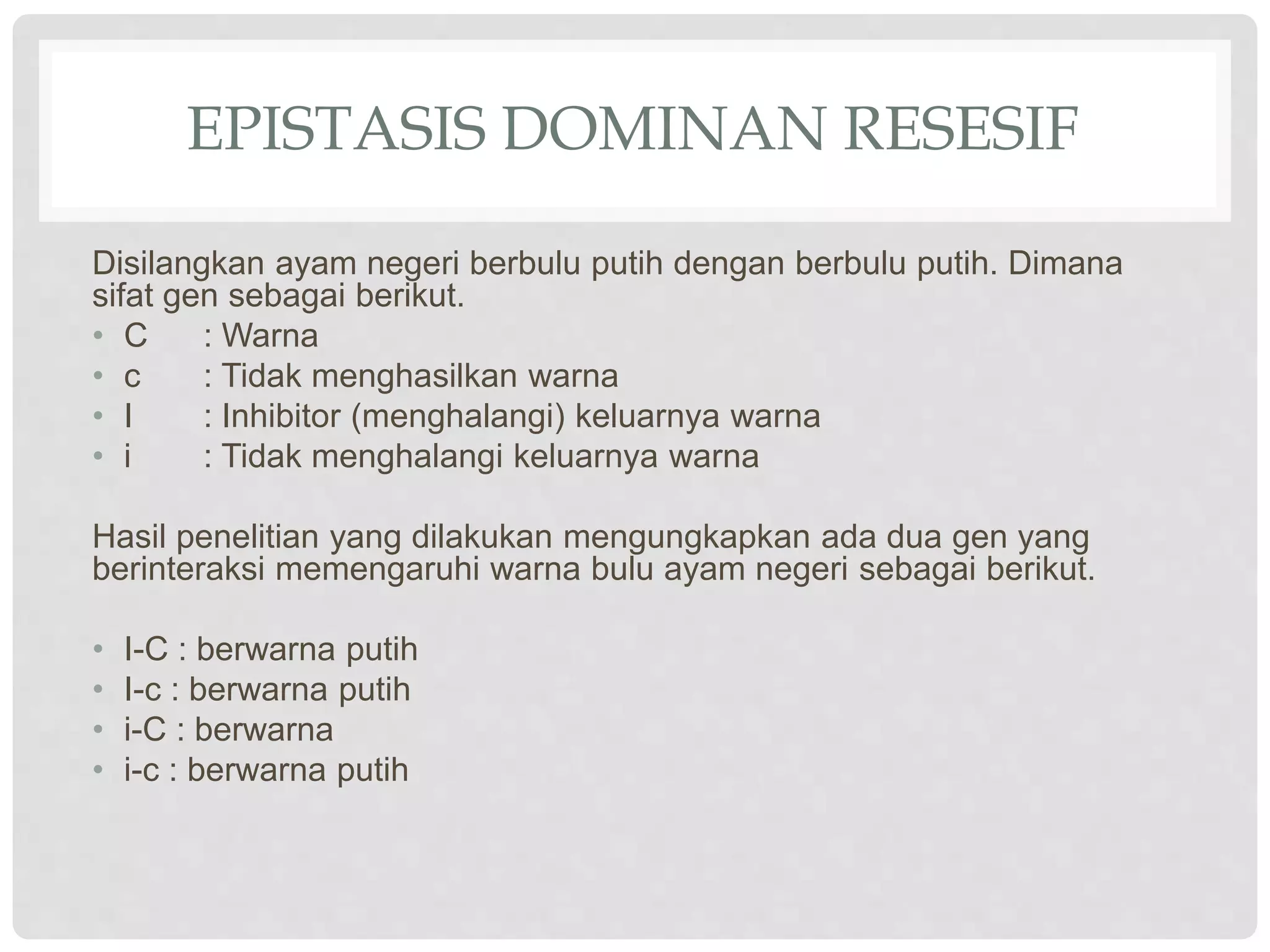 POLA PEWARISAN SIFAT HUKUM MENDEL | PPTX