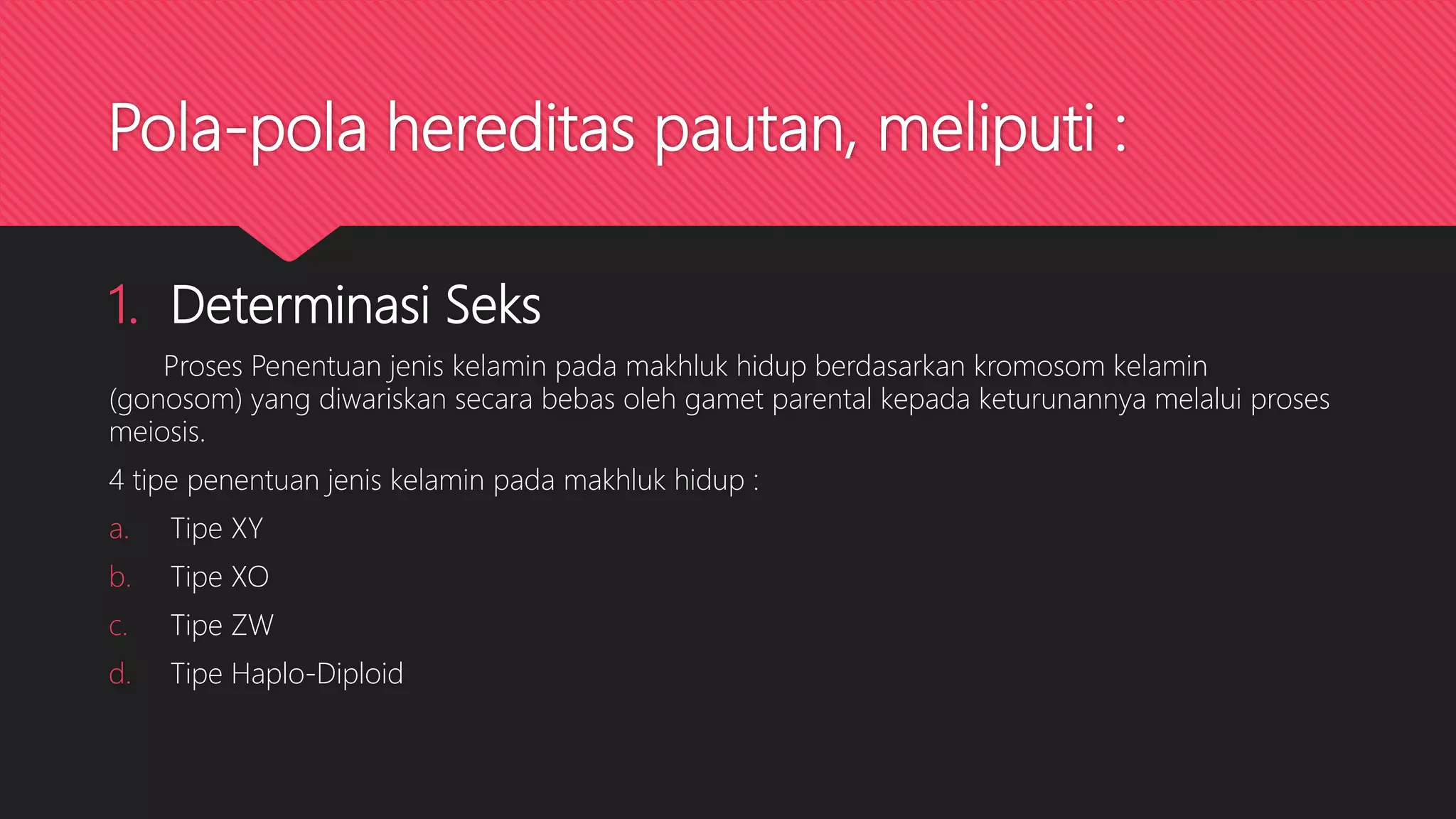 Pola pola hereditas pautan | PPTX