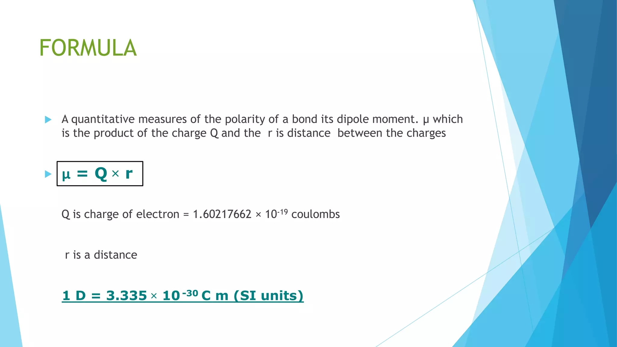 Polar and non polar compounds and dipole moment - PPT | PPTX