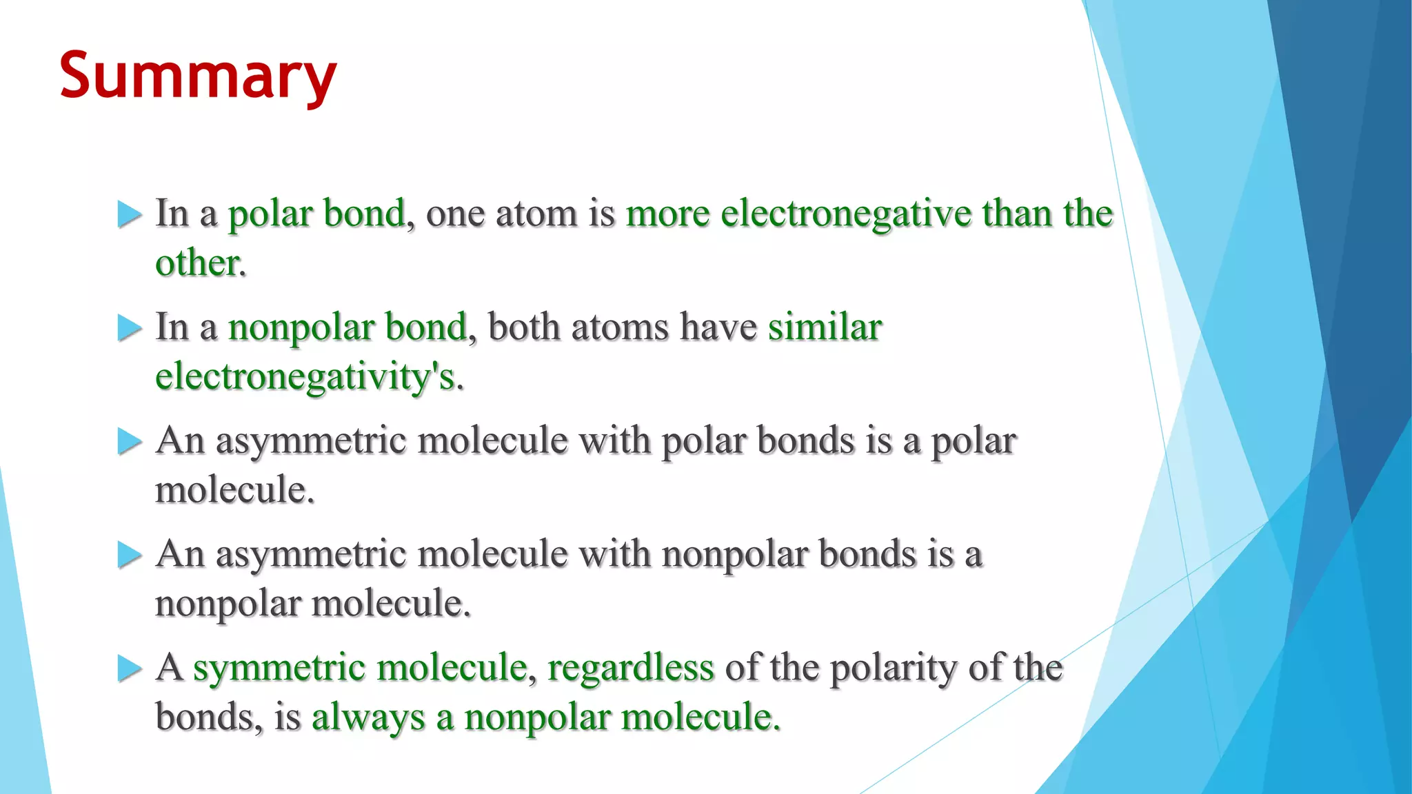 Polar and non polar compounds and dipole moment - PPT | PPTX