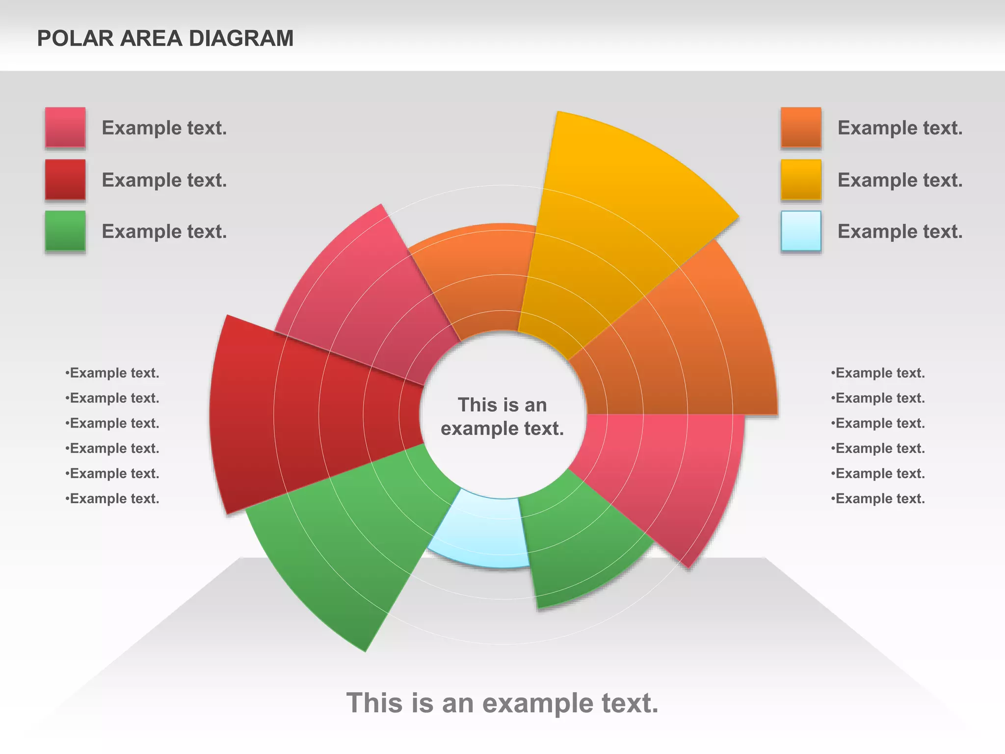 Polar Area Diagram (for PowerPoint and Google Slides) | PPTX