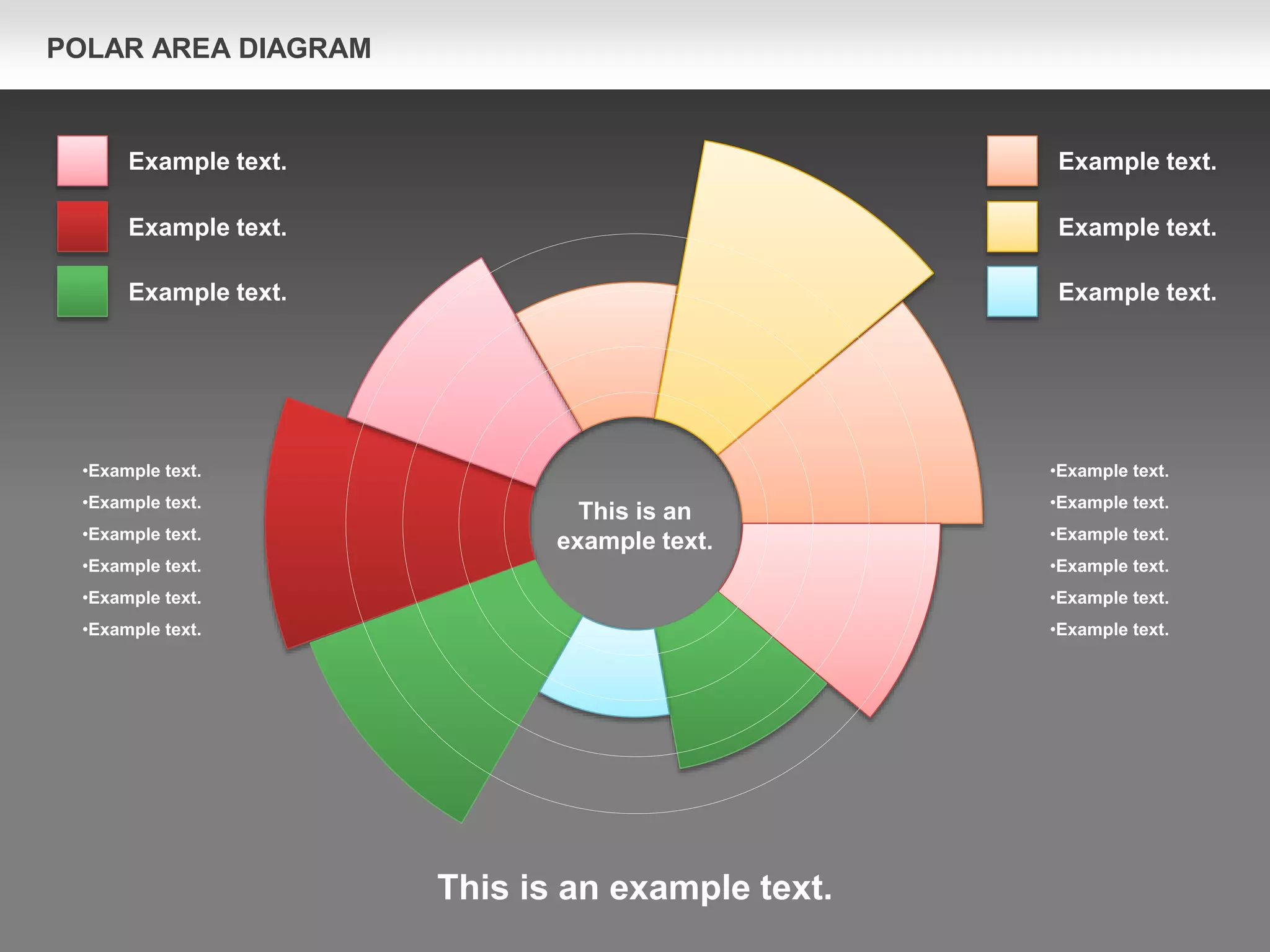 Polar Area Diagram (for PowerPoint and Google Slides) | PPTX