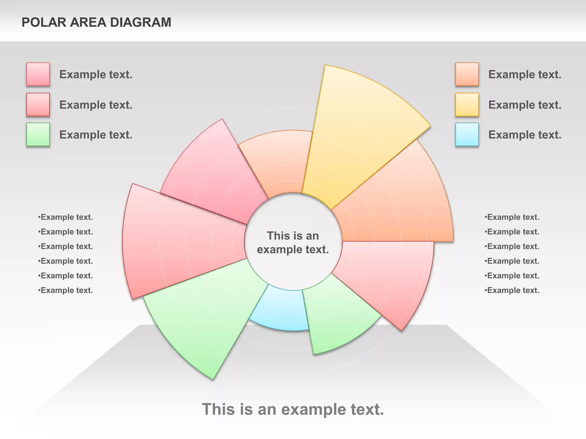 Polar Area Diagram (for PowerPoint and Google Slides) | PPTX