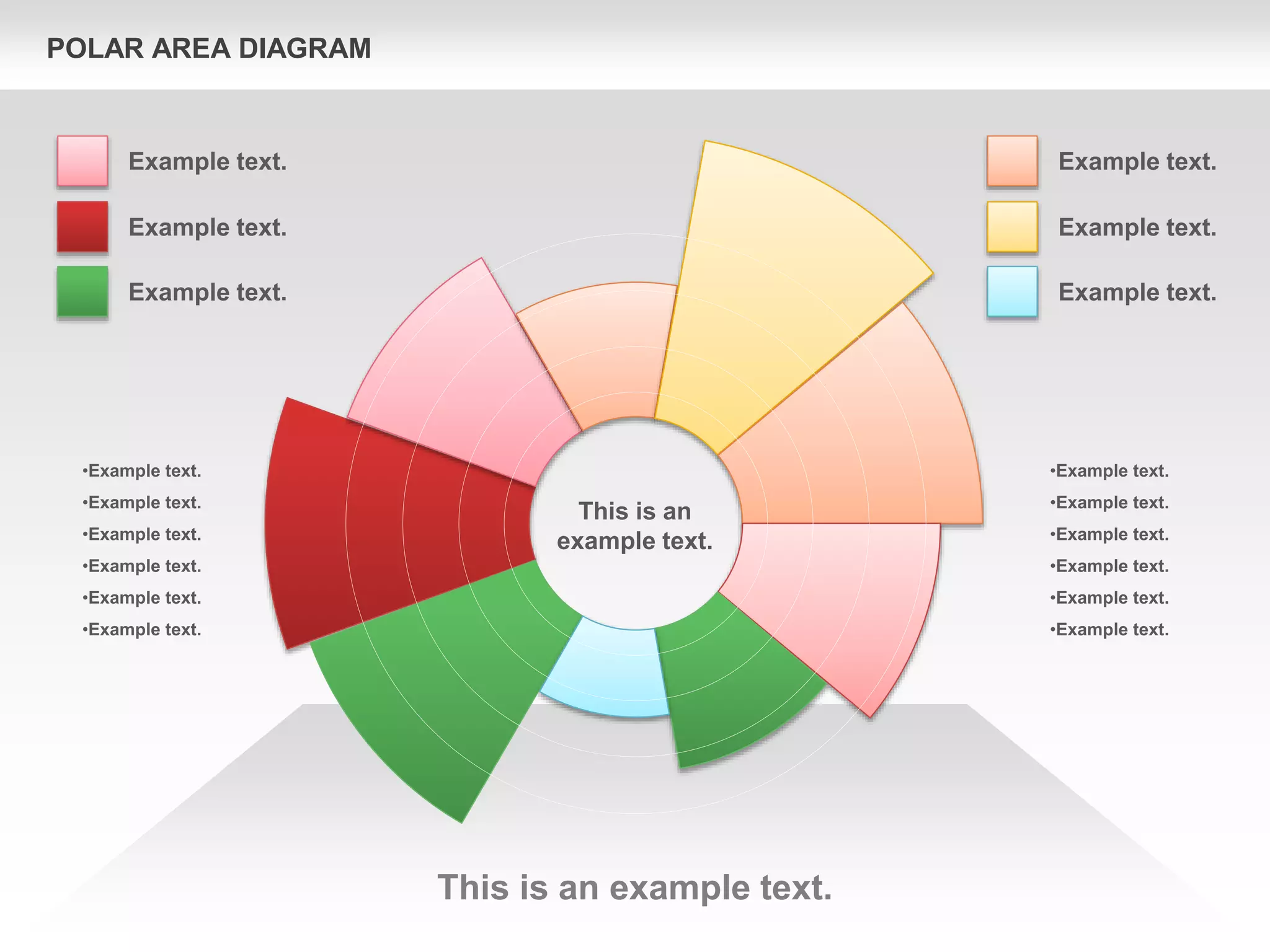 Polar Area Diagram (for PowerPoint and Google Slides) | PPTX