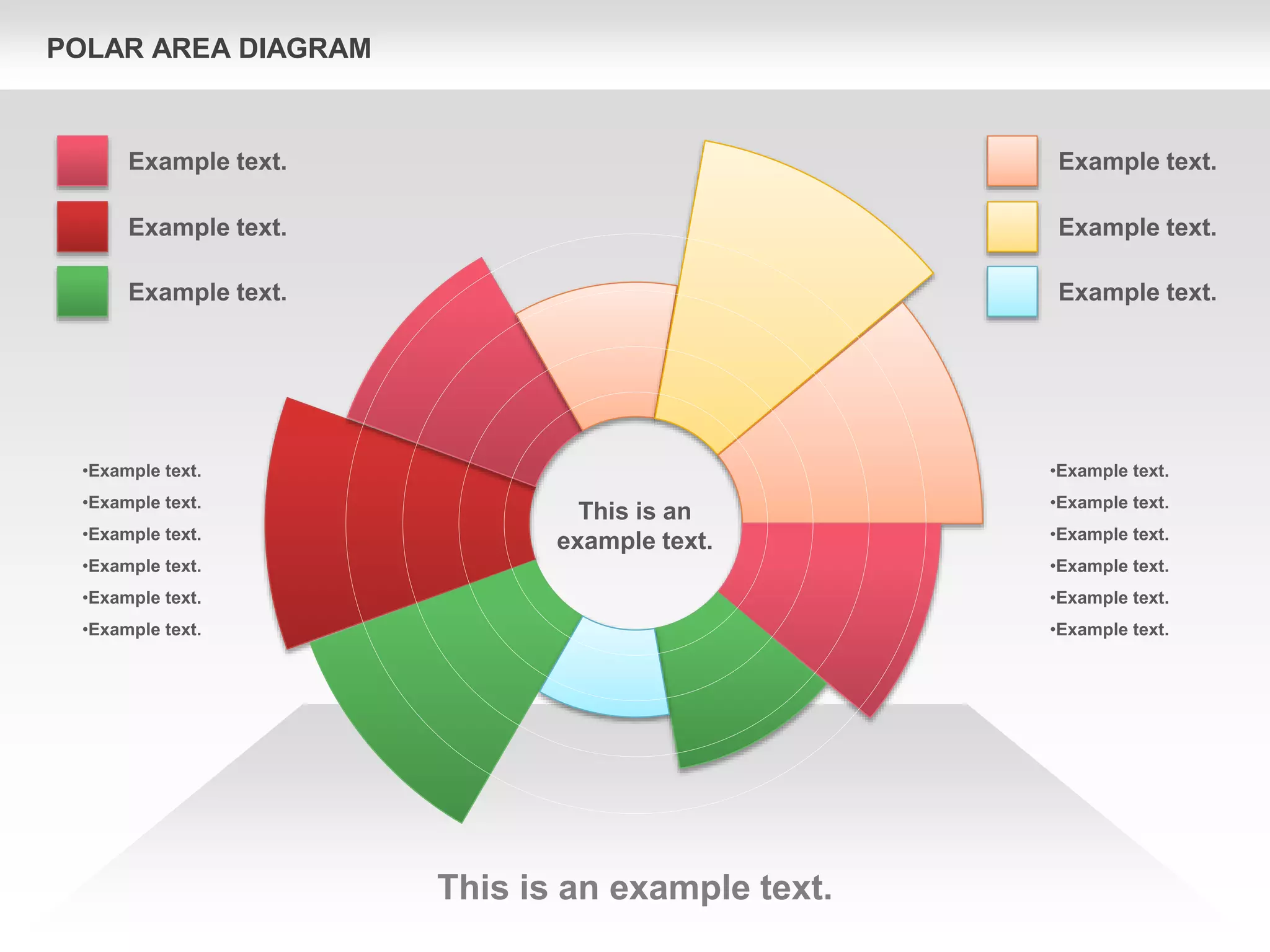 Polar Area Diagram (for PowerPoint and Google Slides) | PPTX