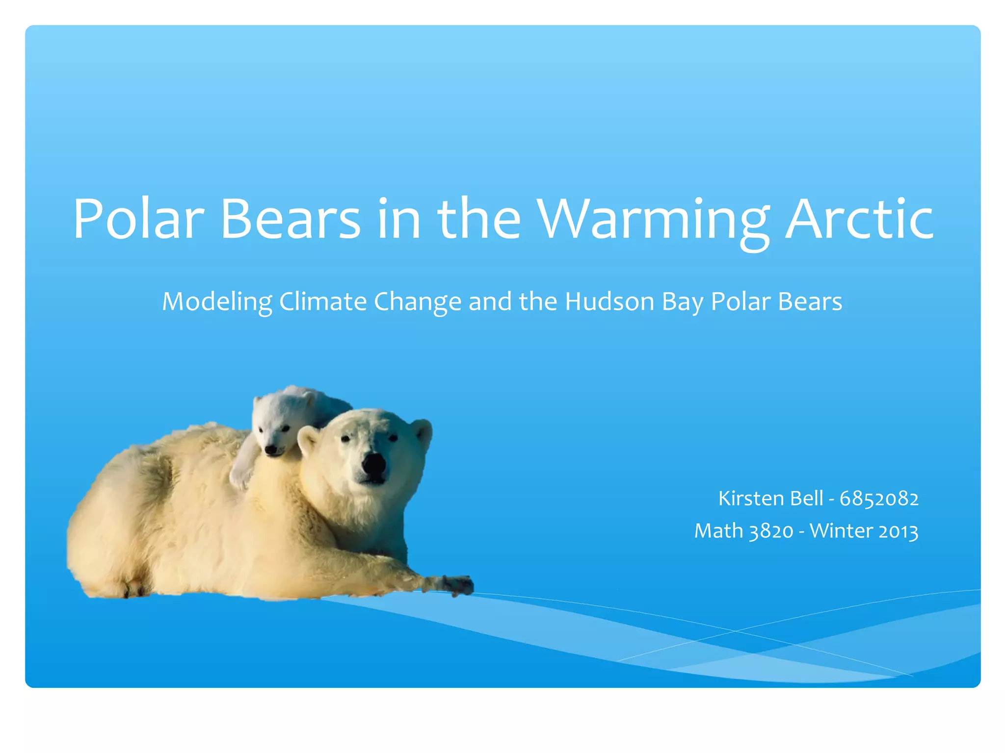 Polar Bear Math Modeling Presentation | PPT