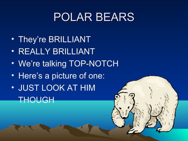 POLAR BEARS!!!!!! | PPT