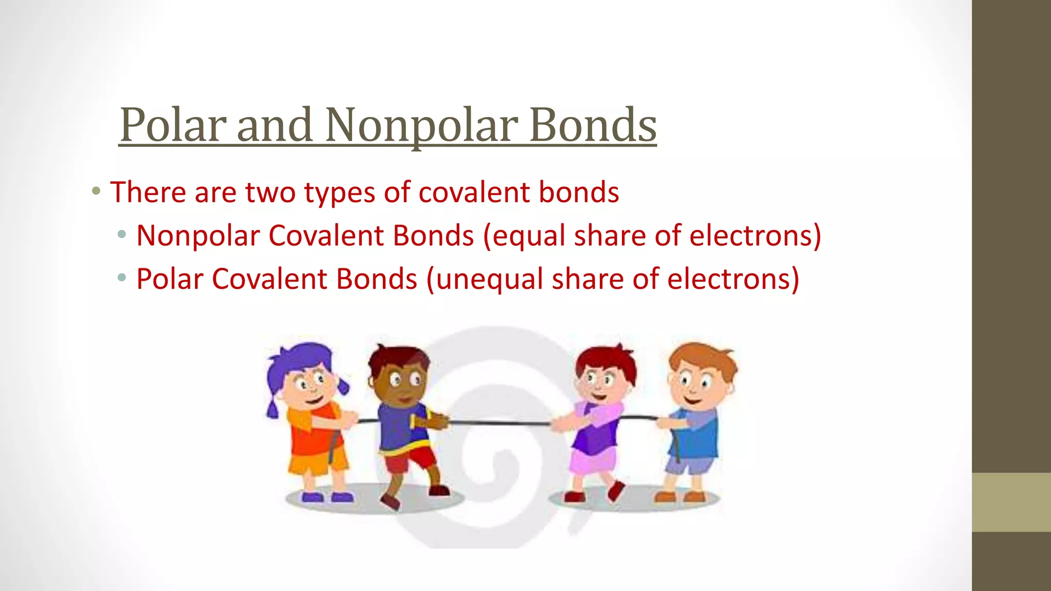 Polar and nonpolar bonds and polar molecules | PPTX