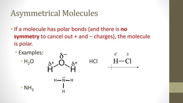 Polar and nonpolar bonds and polar molecules | PPTX | Chemistry | Science