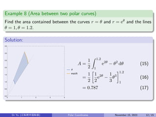 CAIE 9231 FP1 Polar Coordinates - Slides | PDF