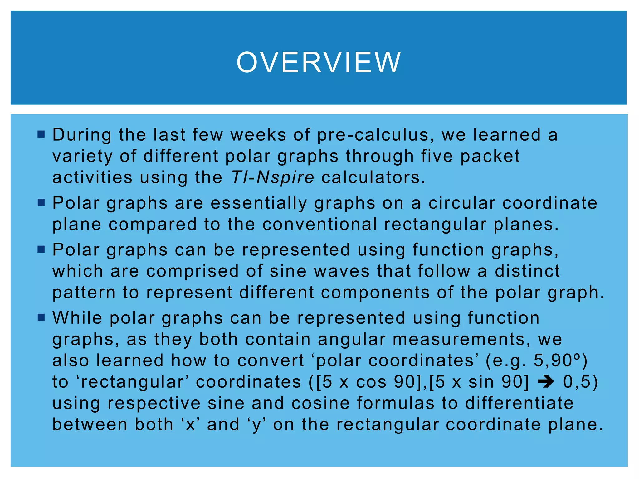 Polar Graphs: Limaçons, Roses, Lemniscates, & Cardioids | PPTX