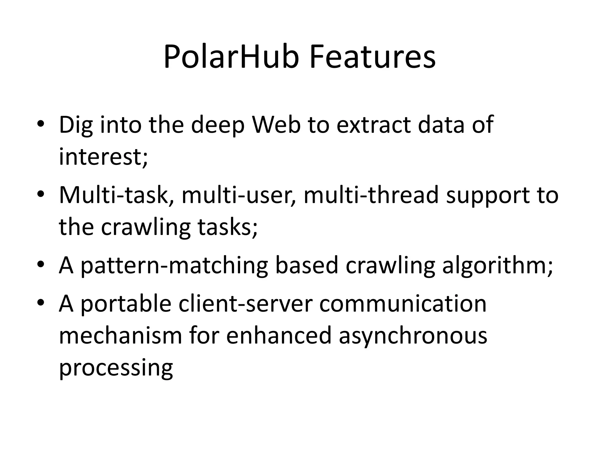 AHM 2014: PolarHub: A Global Hub for Geospatial Service Discovery | PPTX