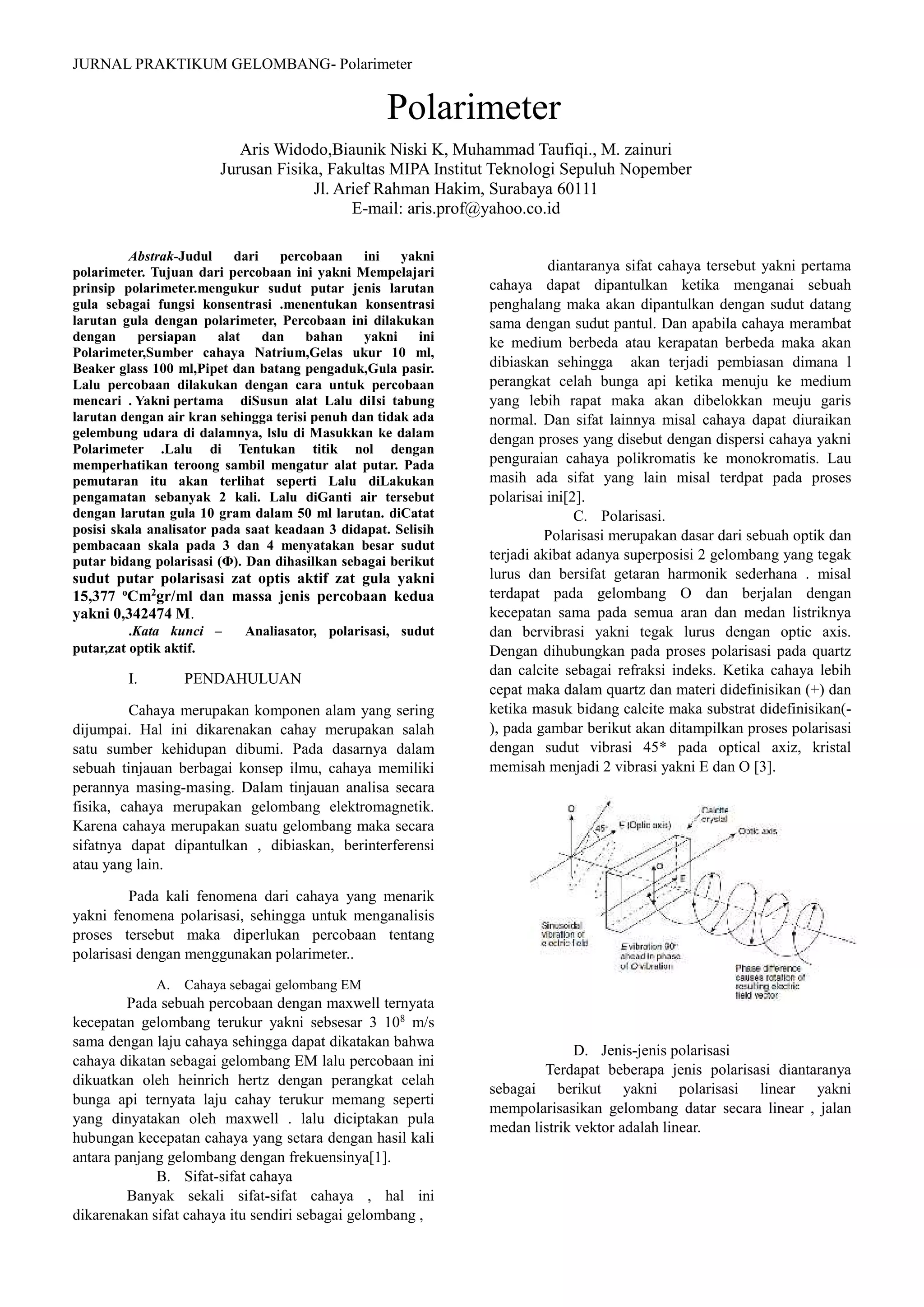 Polarimeter | PDF