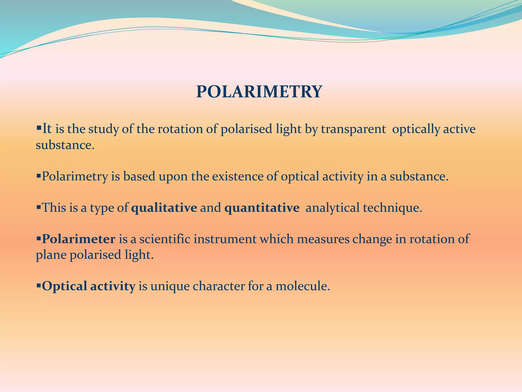Polarimetry | PPTX