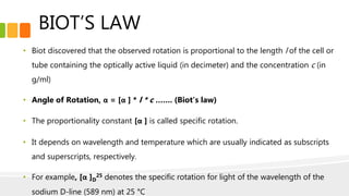 Polarimetric Estimation of Sugars | PPTX