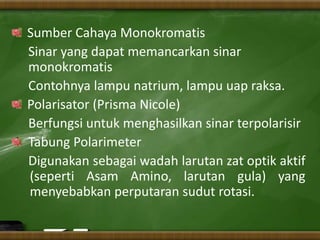 Polarimetri (physics chemistry)59 | PPTX