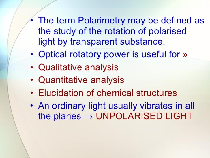 Polarimetry Principle