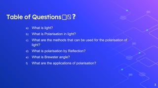 Polarisation by reflection.pptx | Physics | Science