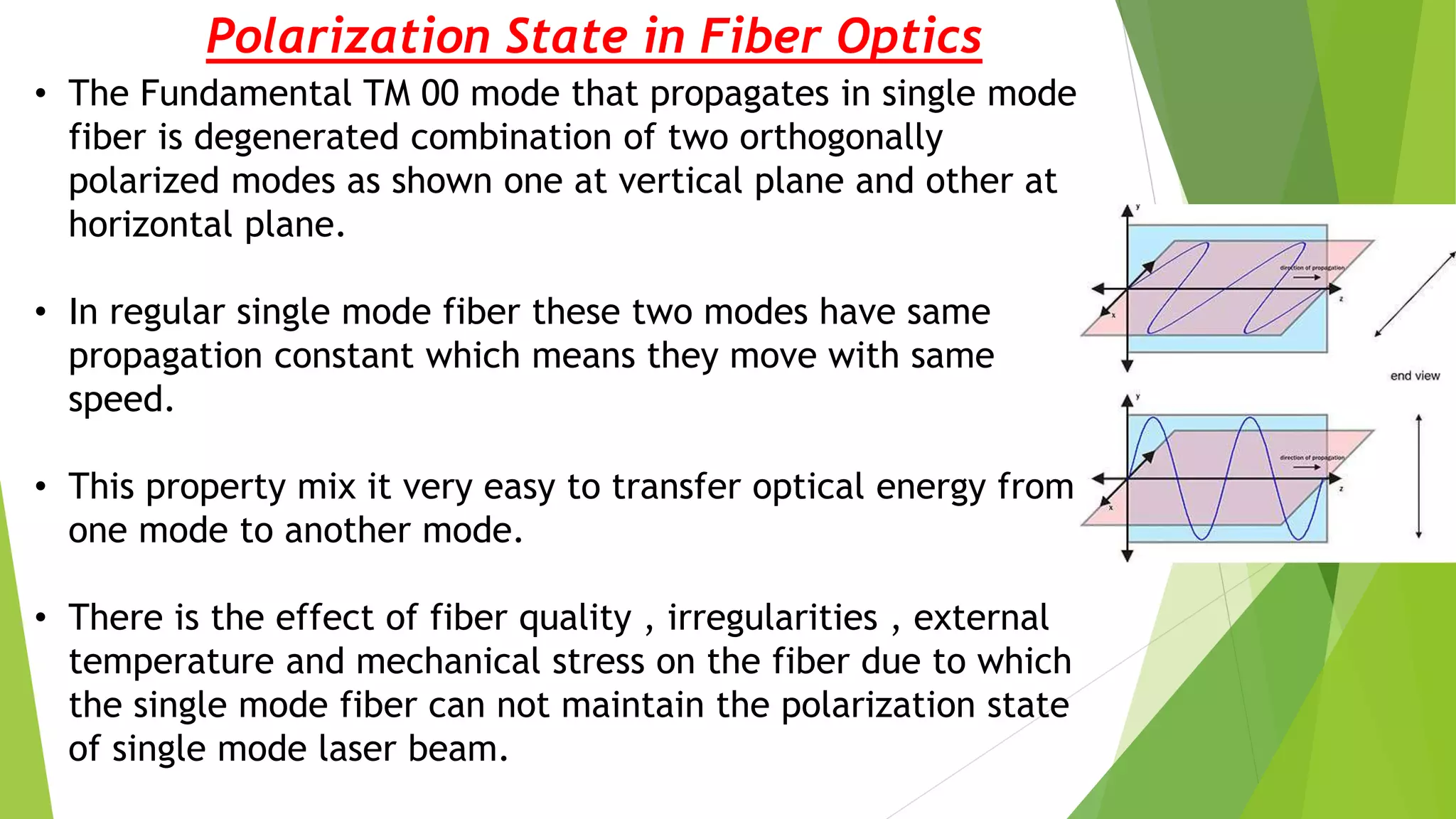 Polarisation maintaining fiber | PPTX