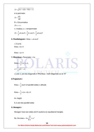 Math Study Material for SSC and Banking Exam | PDF