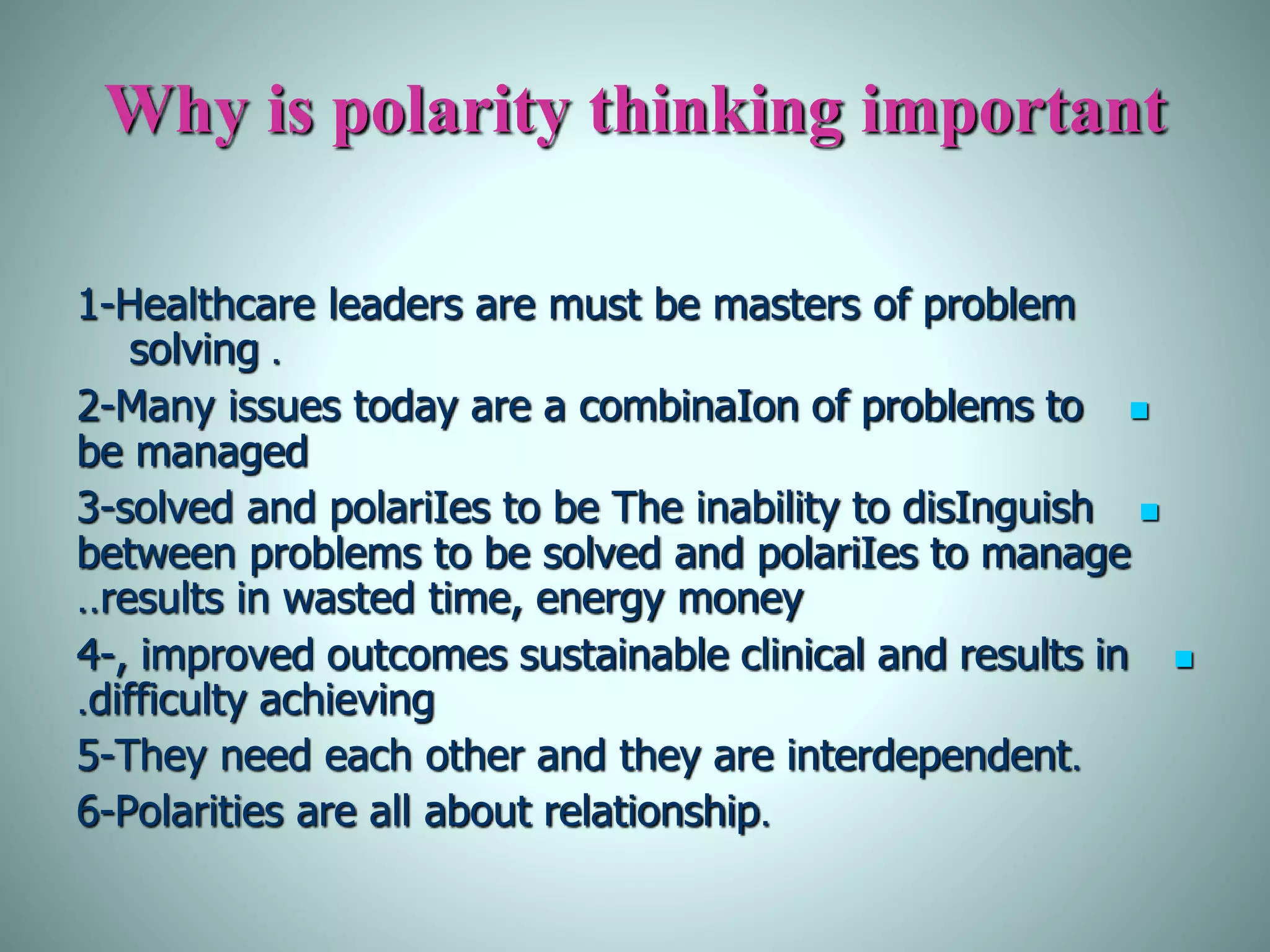 Polarity management | PPT