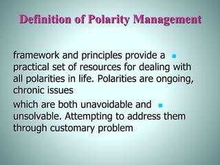 Polarity management | PPT
