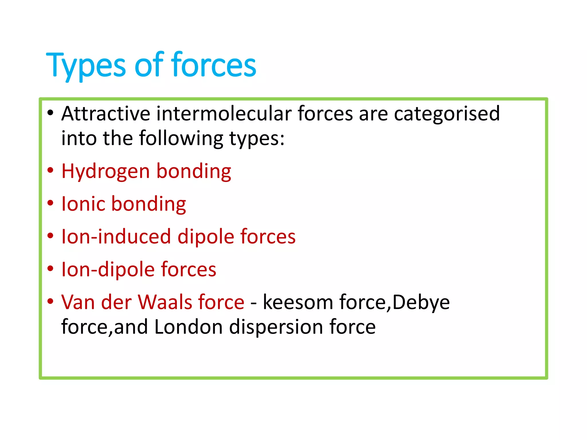 Polarity and Intermolecular forces | PPTX