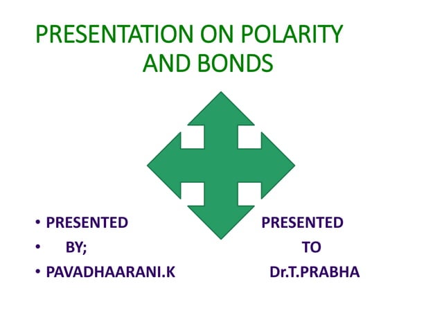 Polarity and Intermolecular forces | PPTX | Chemistry | Science
