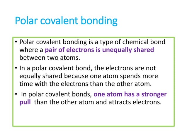 Polarity and Intermolecular forces | PPTX | Chemistry | Science