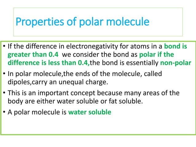 Polarity and Intermolecular forces | PPTX | Chemistry | Science