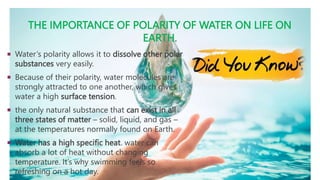Polarity of molecules - POLAR AND NON POLAR | PPTX