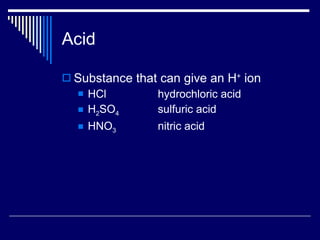 Pol, Sol, Acids & Bases | PPT | Chemistry | Science