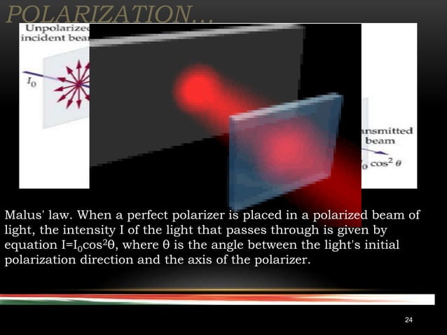 Polarization 1, polarization of light, physical optics | PPTX | Physics ...