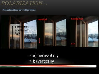 Polarization 1, polarization of light, physical optics | PPTX