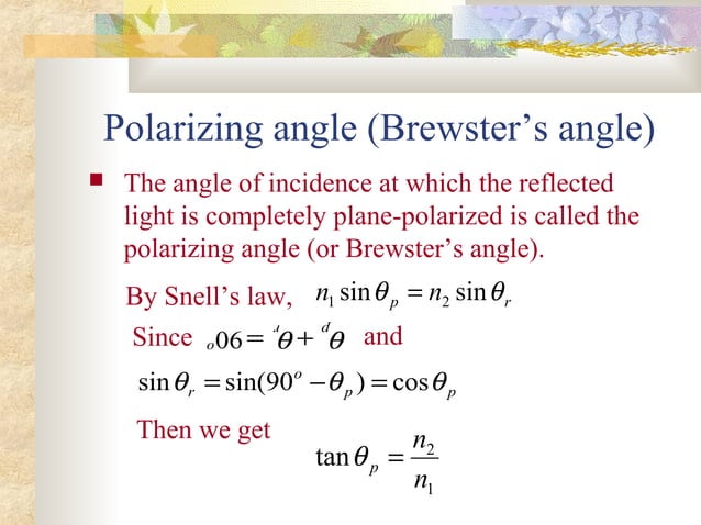 Polarization | PPT | Chemistry | Science